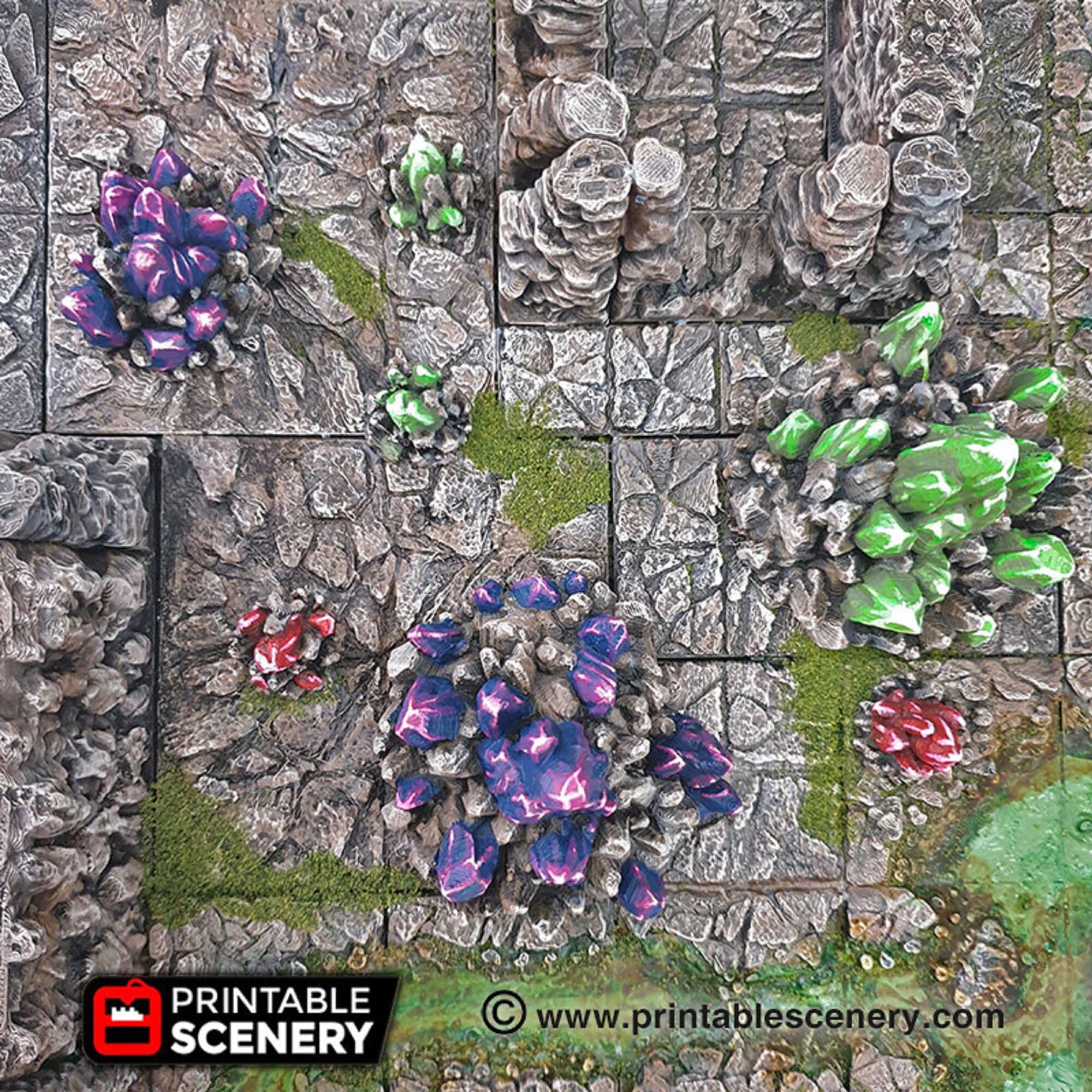 Fantasy & Sci-fi Gaming Terrain - Crystal Clusters - Etsy UK