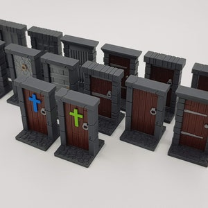 Zombicide Black Plague - 3D Hinged Medieval Doors - Set of 14 - Etsy