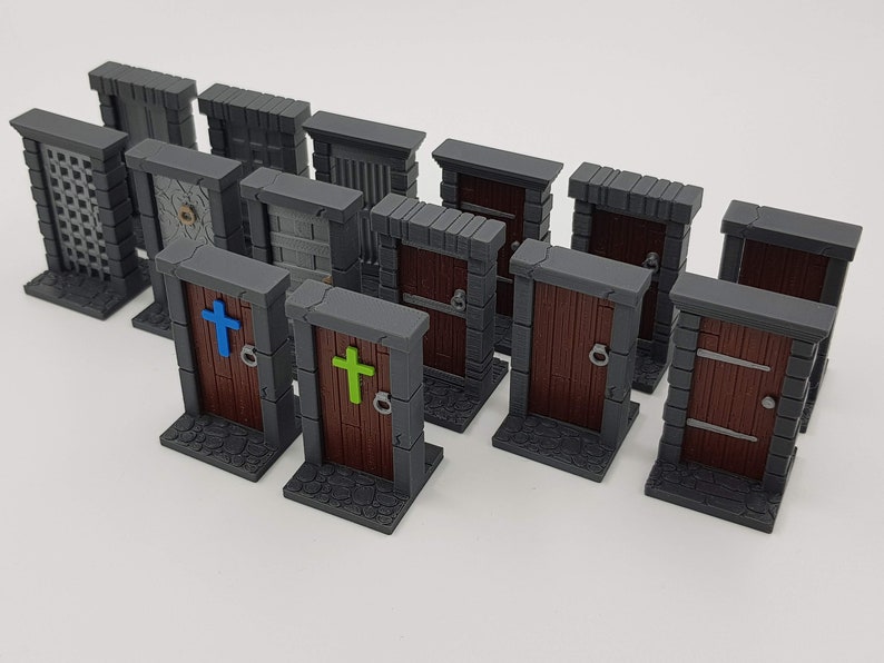 Zombicide Black Plague 3D Hinged Medieval Doors Set of 14 - Etsy