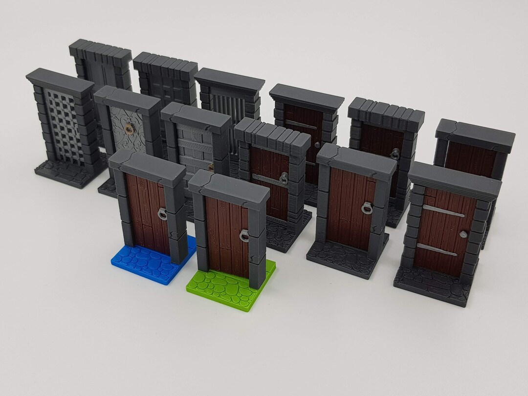 Zombicide Black Plague - 3D Hinged Medieval Doors - Set of 14 - Etsy