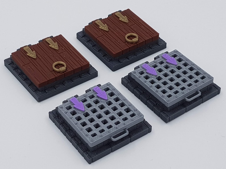 Zombicide Black Plague - Vault Doors - Set of 4x 3D Hinged Trapdoors - Etsy