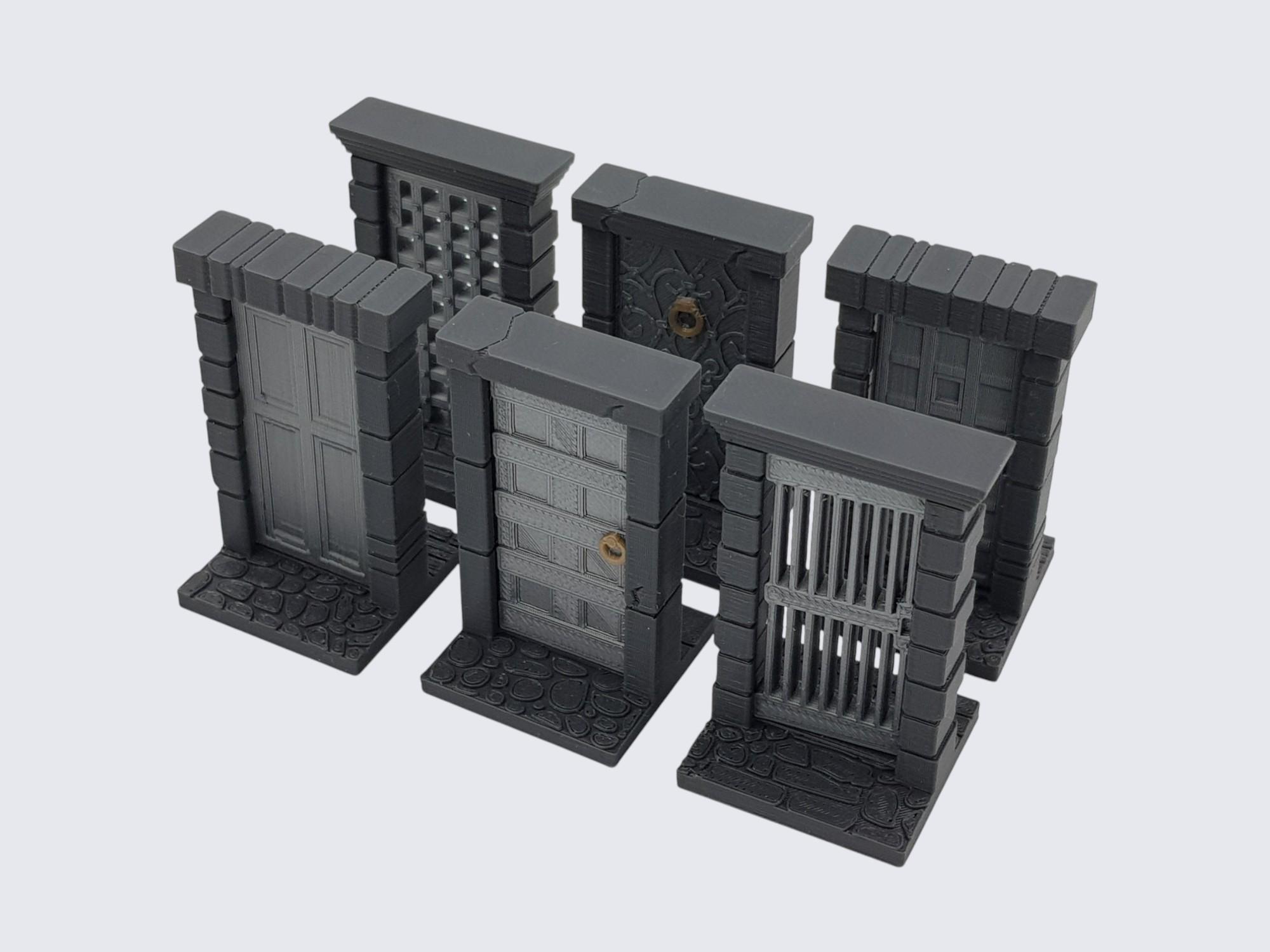 Medieval Doors - Fantasy Tabletop Board Games RPG TTPRG - Set of 12 - Etsy