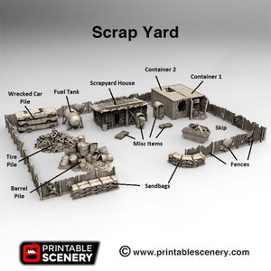 Fantasy & Sci-fi Gaming Terrain Scrap Yard - Etsy UK
