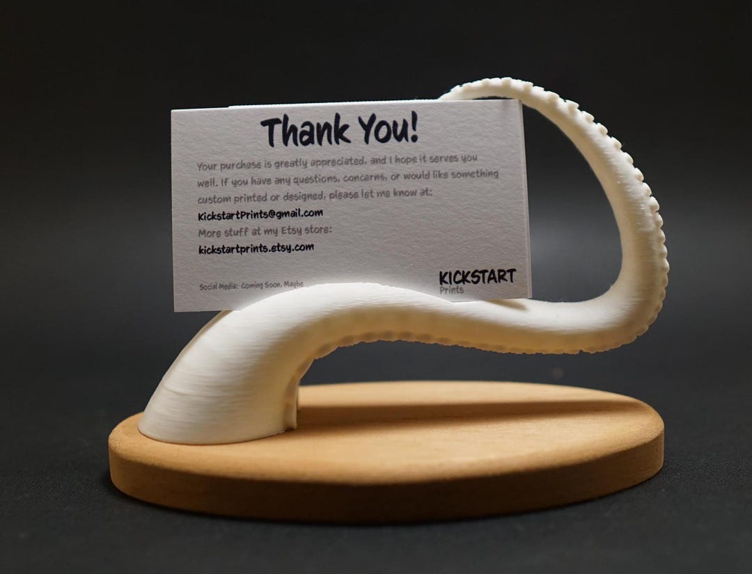 3d Printed Octopus Business Card Holder - Etsy
