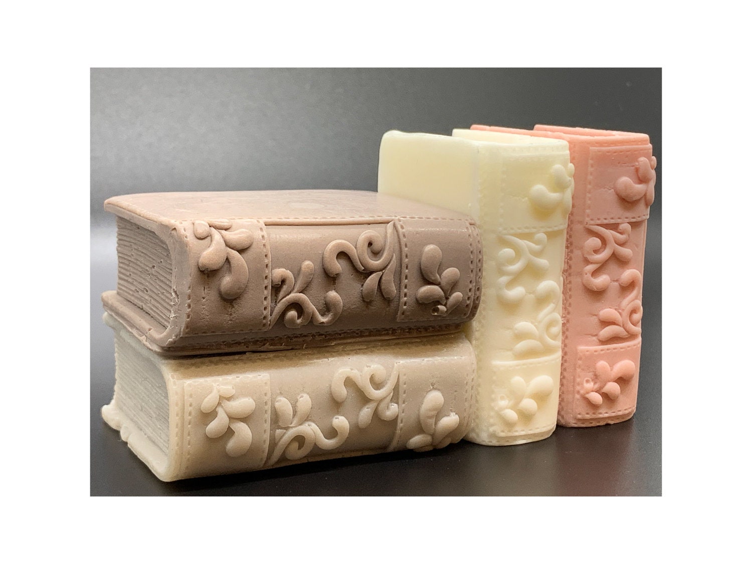 4 Plain Book Soaps choose Fragrance - Etsy