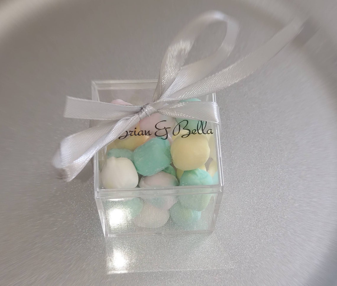 Acrylic Clear Candy Box Sweet Gift Party Favors Personalized - Etsy