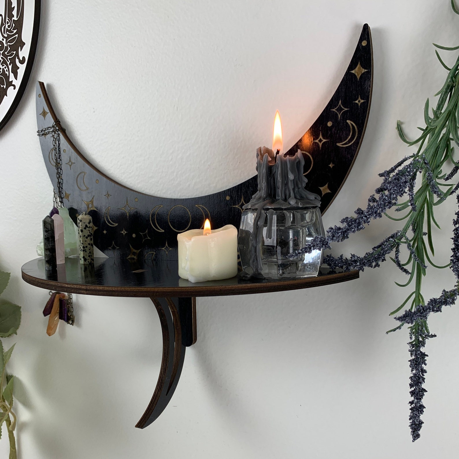 Witch shelf wiccan Shelf wiccan decor Altar shelf | Etsy