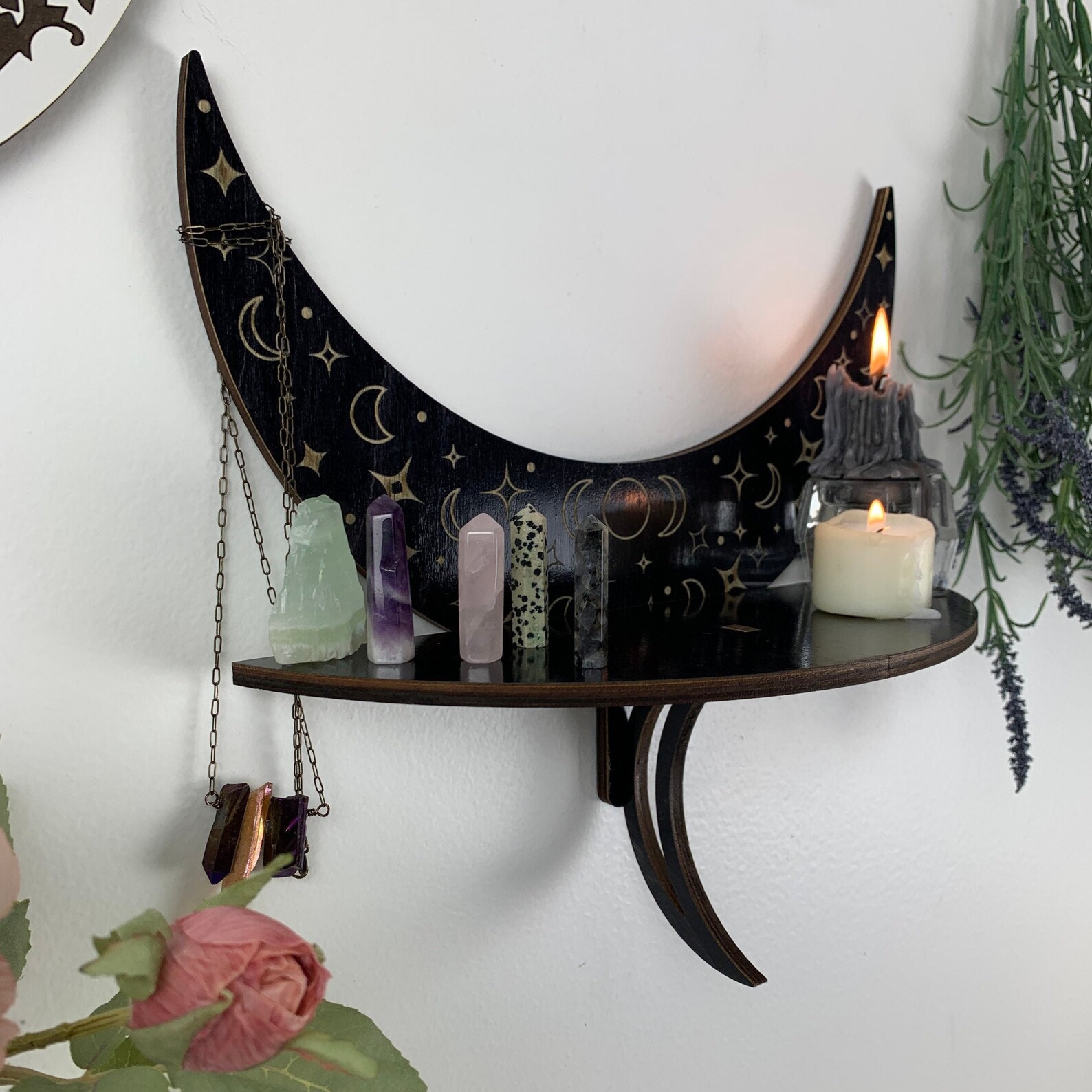 Witch shelf wiccan Shelf wiccan decor Altar shelf | Etsy