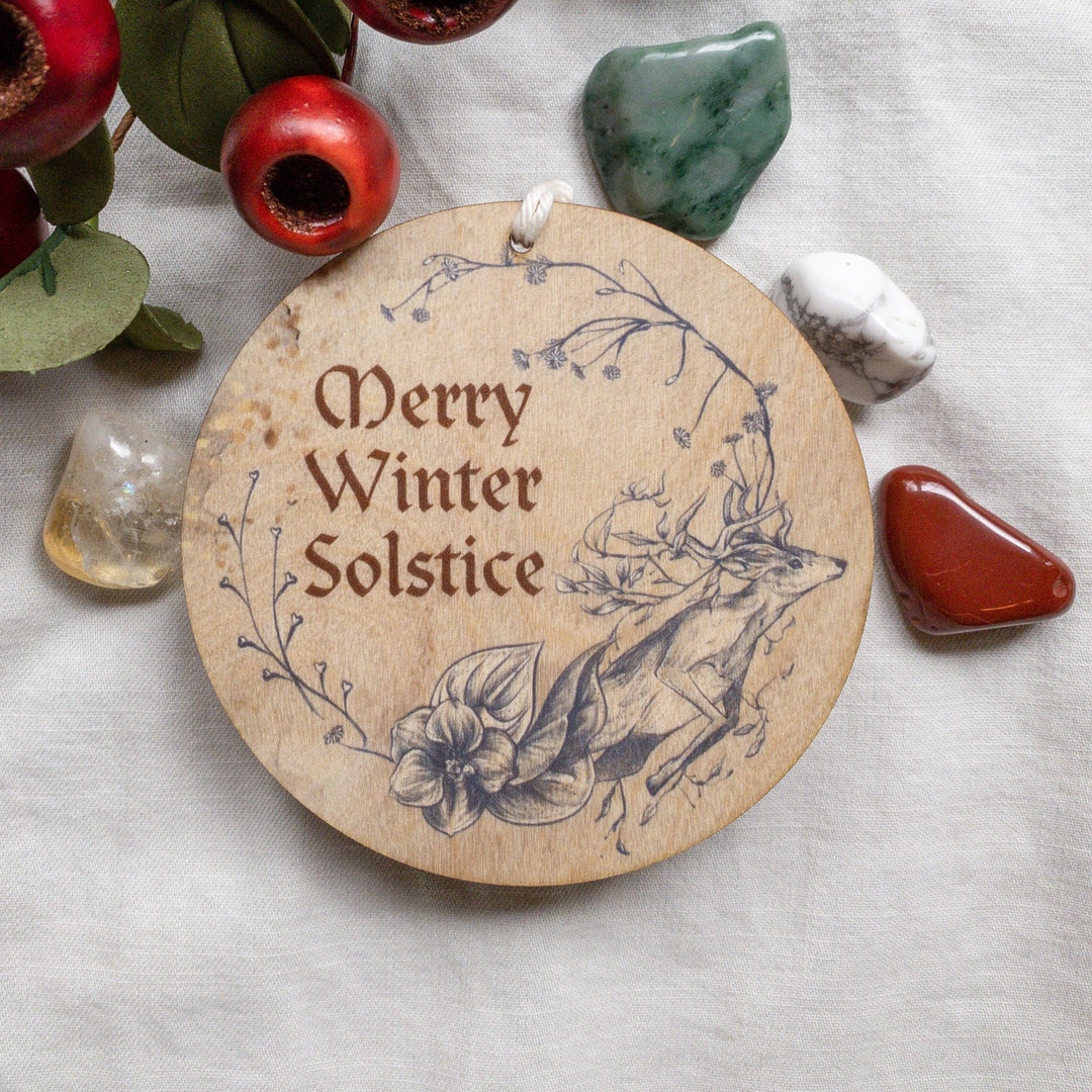 Winter Solstice Ornament, Yule Decor, Pagan Ornaments, Christmas ...