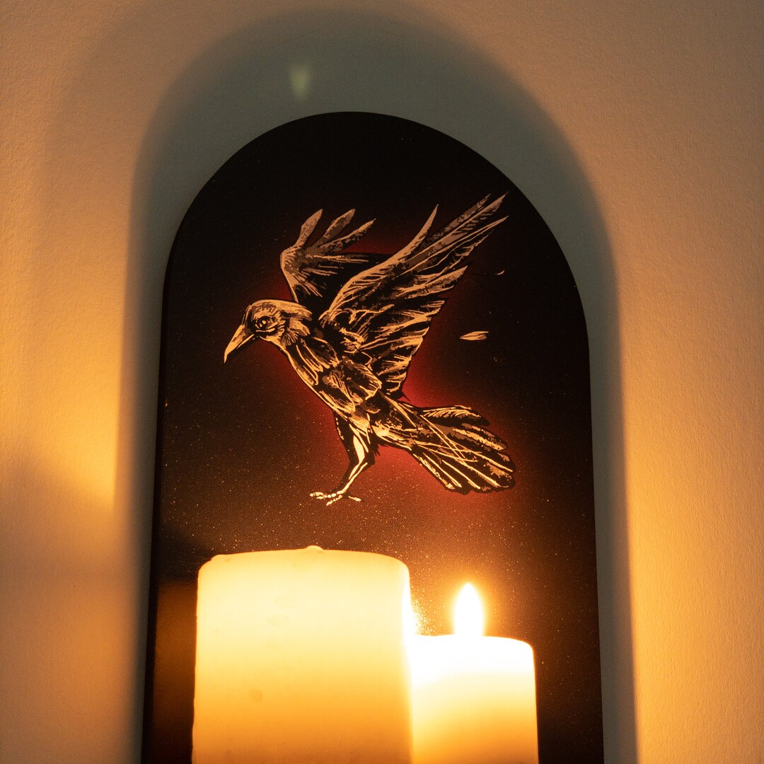 Raven Shelf, Witchy Decor, Halloween Decor, Witchcraft, Wiccan - Etsy