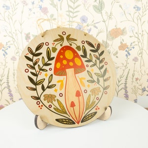 Mushroom Sign, Vintage Decor, Wooden Mushroom Sign, Kitchen Sign, Magic ...