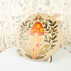 Mushroom Sign, Vintage Decor, Wooden Mushroom Sign, Kitchen Sign, Magic ...