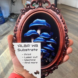 Alba, 1/8" UV Printing Substrate, Laser Material, Printing Media, 11.75 ...