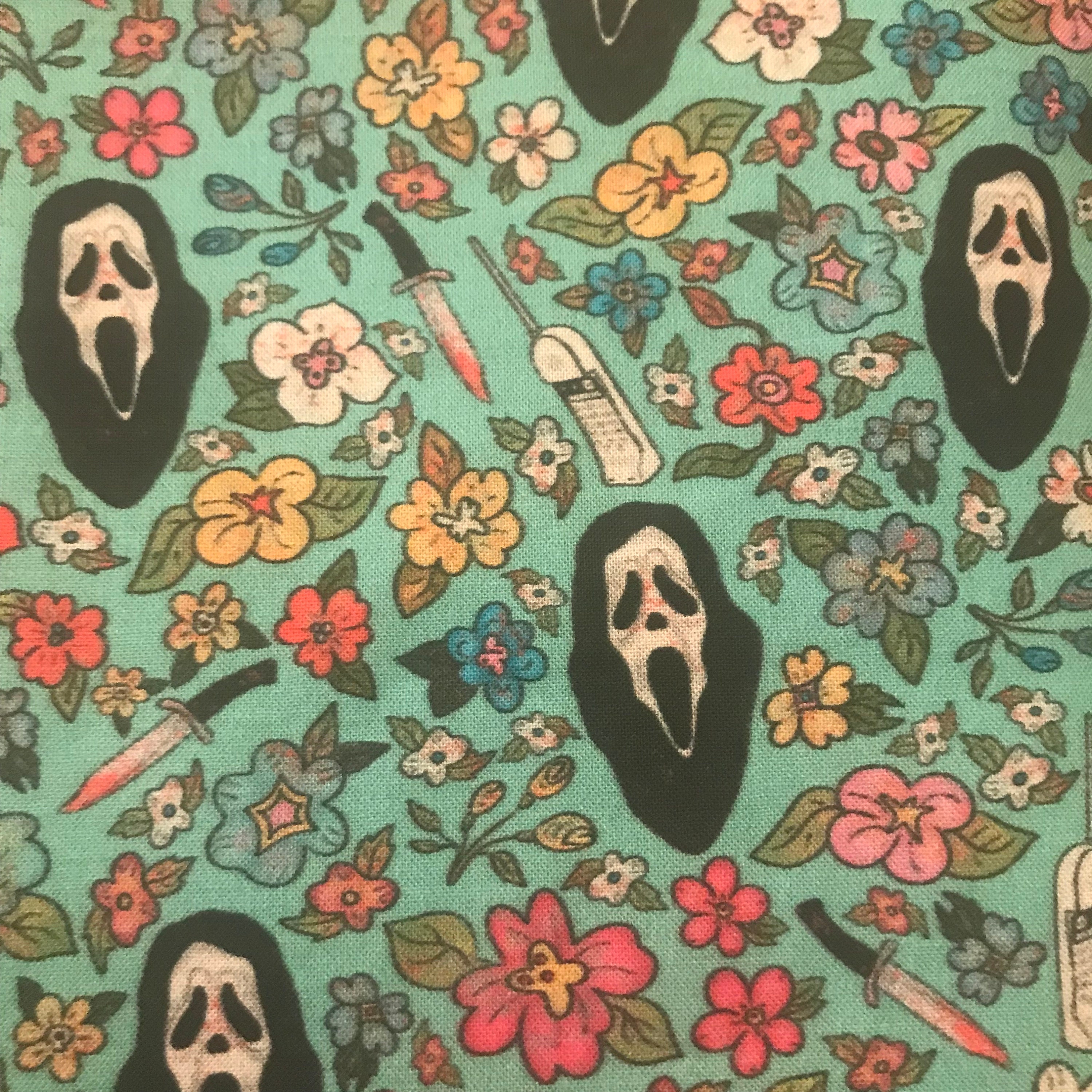 Teal Horror Movie Villain Scary Ghost Mask Book Gifts , Book Pouch ...