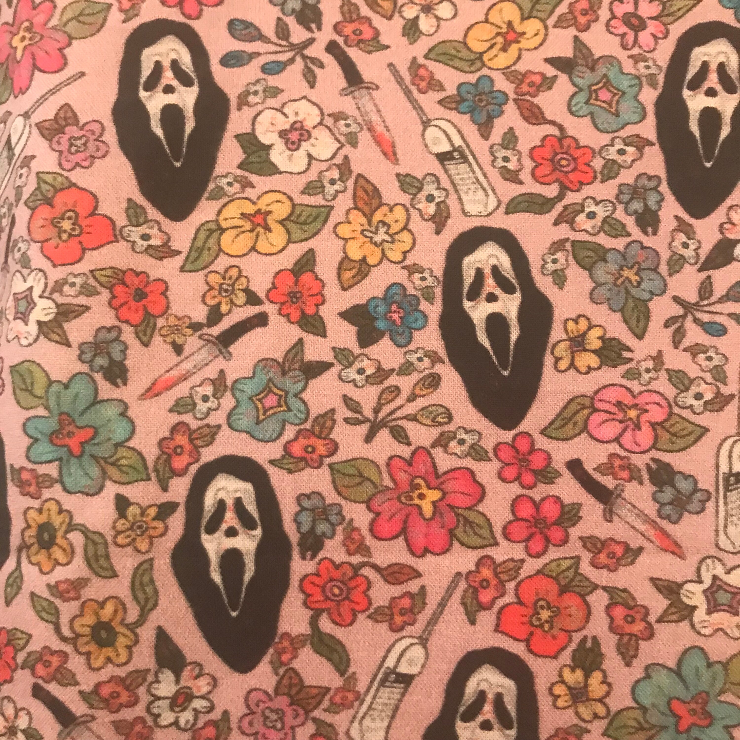 Pink Horror Movie Villain Scary Ghost Mask Book Gifts , Book Pouch ...