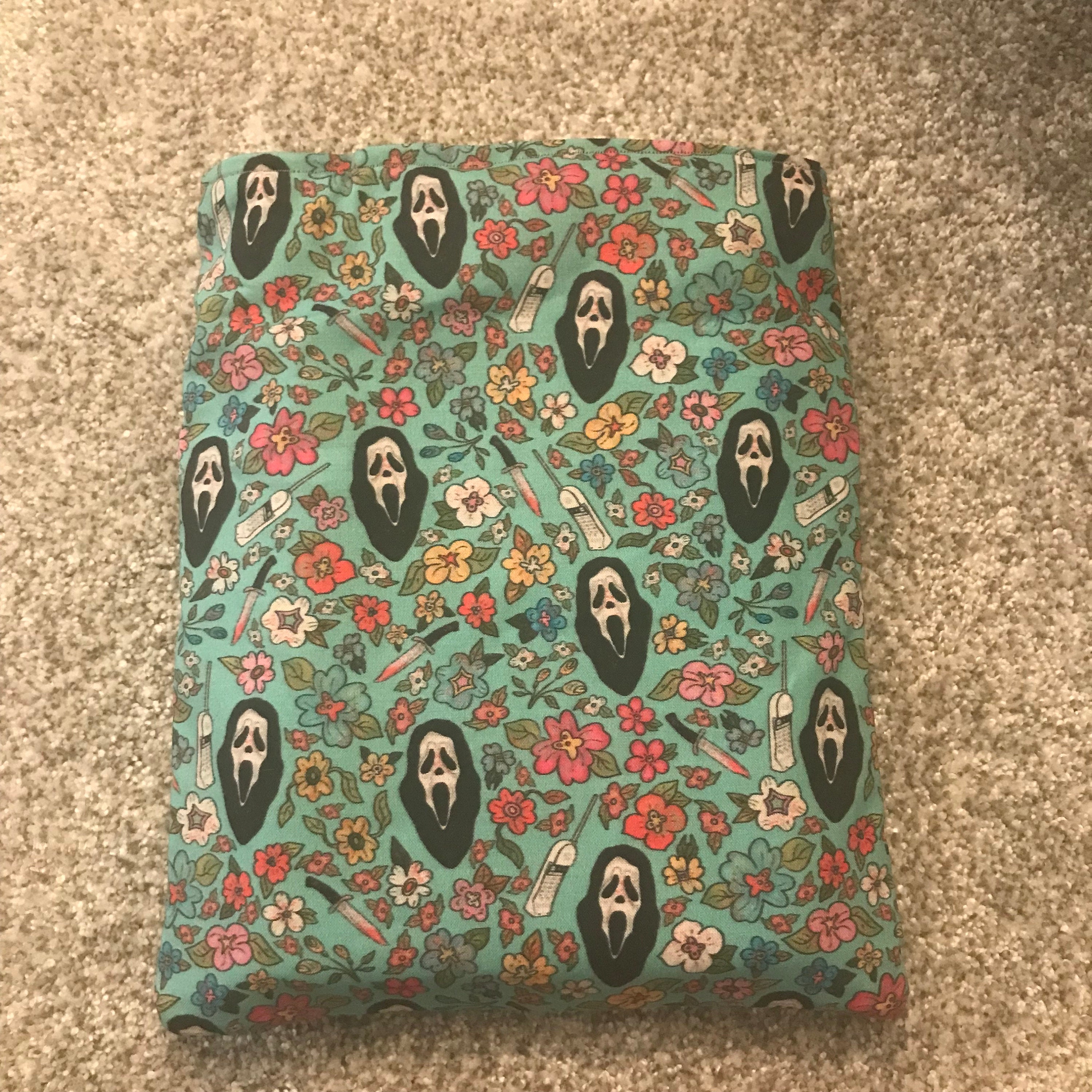 Teal Horror Movie Villain Scary Ghost Mask Book Gifts , Book Pouch ...