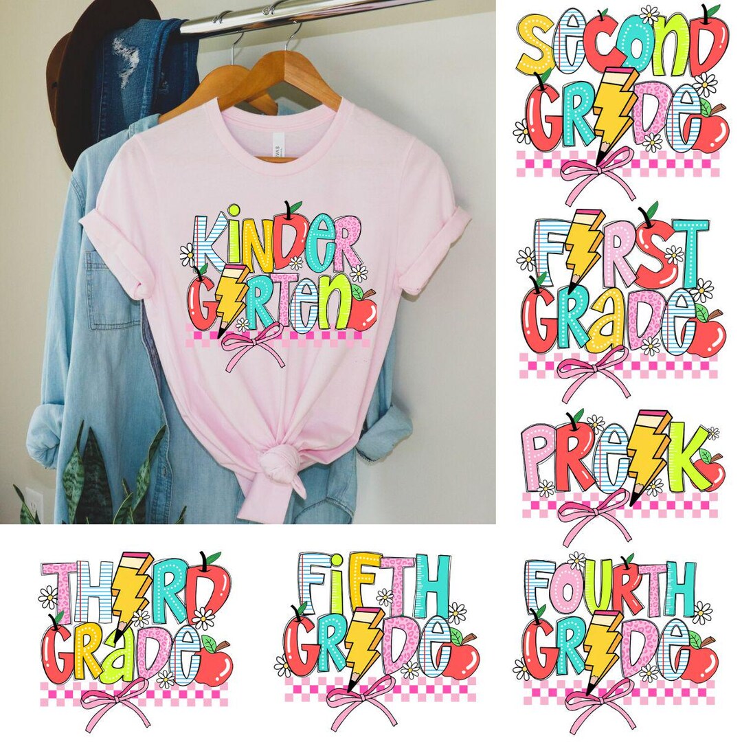 Back to School Bundle Teacher Png, Kindergarten Png, Back to School ...