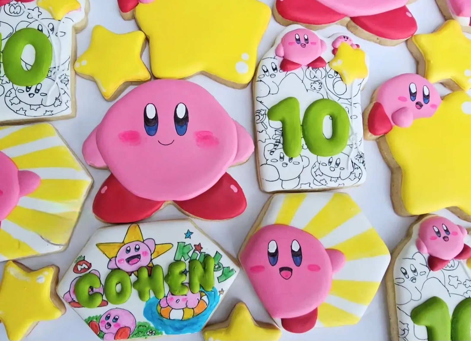 Custom Kirby Sugar Cookies, Royal Icing Cookies, - Etsy
