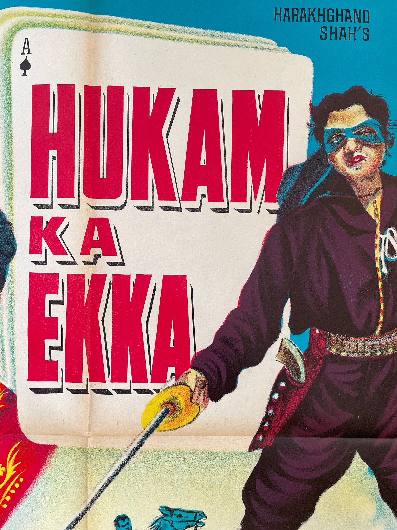 Hukam Ka Ekka - Original Movie Poster - Vintage Collectible Poster ...