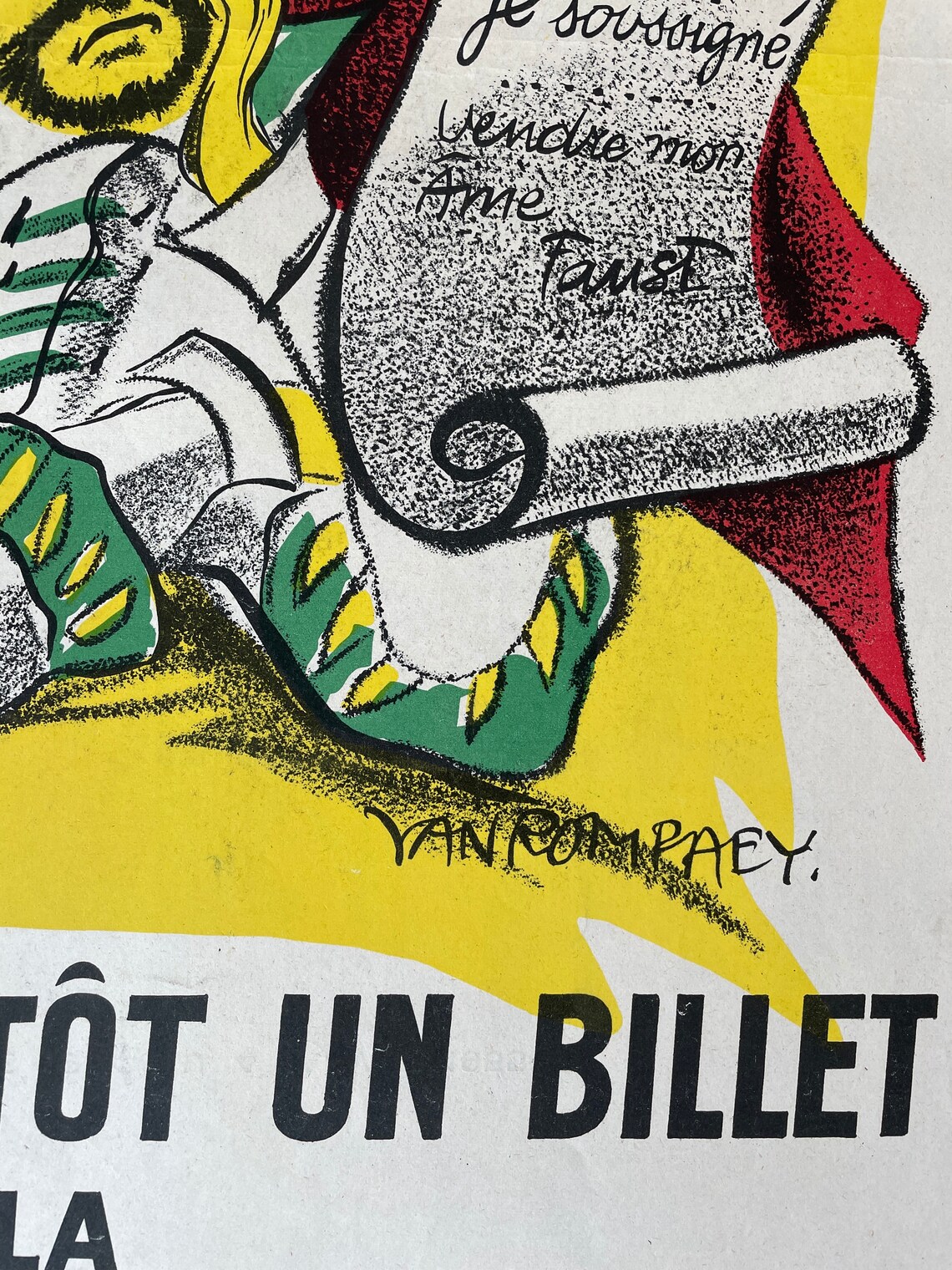 Original National Lottery Poster - Vintage 1955 Poster - Artist Van ...