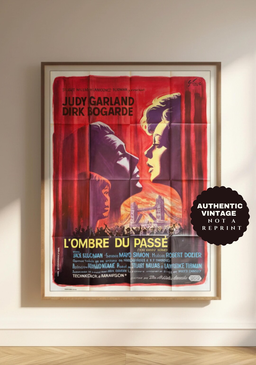 Judy Garland French Large Poster – Shadow of the Past (1963) – Boris ...