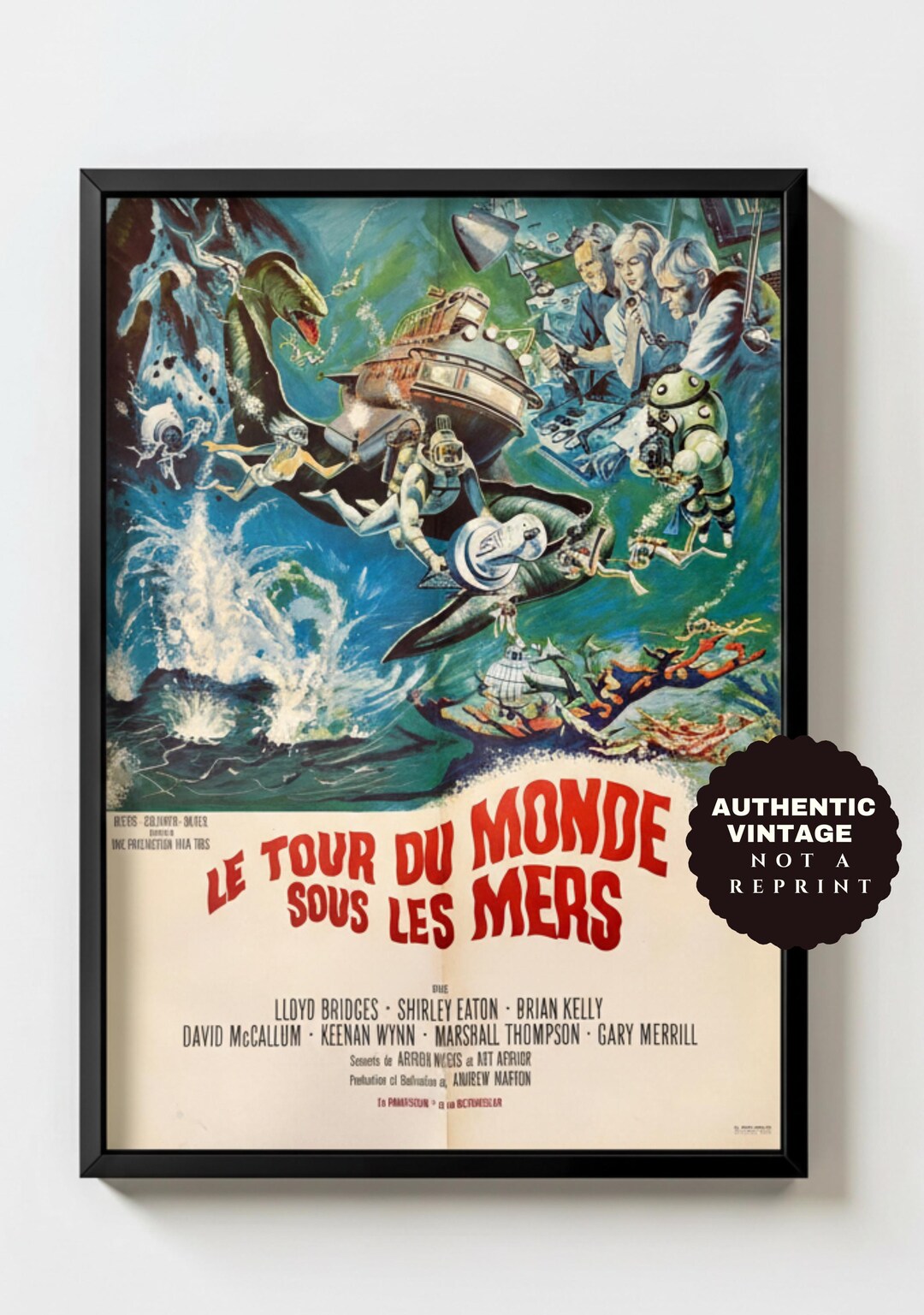 Around the World Under the Sea (1966) – Original French Movie Poster ...