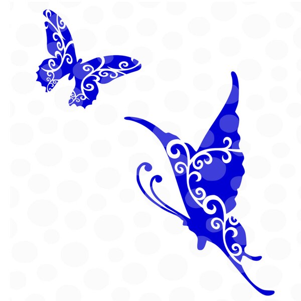 Butterfly Flourish - Etsy