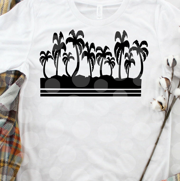 Beach SVG Palm Tree beach File Palm Trees svg Tropical | Etsy