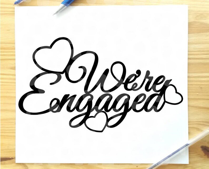 Engagement party svg were engaged svg engagement sayings | Etsy