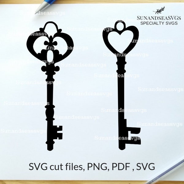 Antique Key Stencil - Etsy