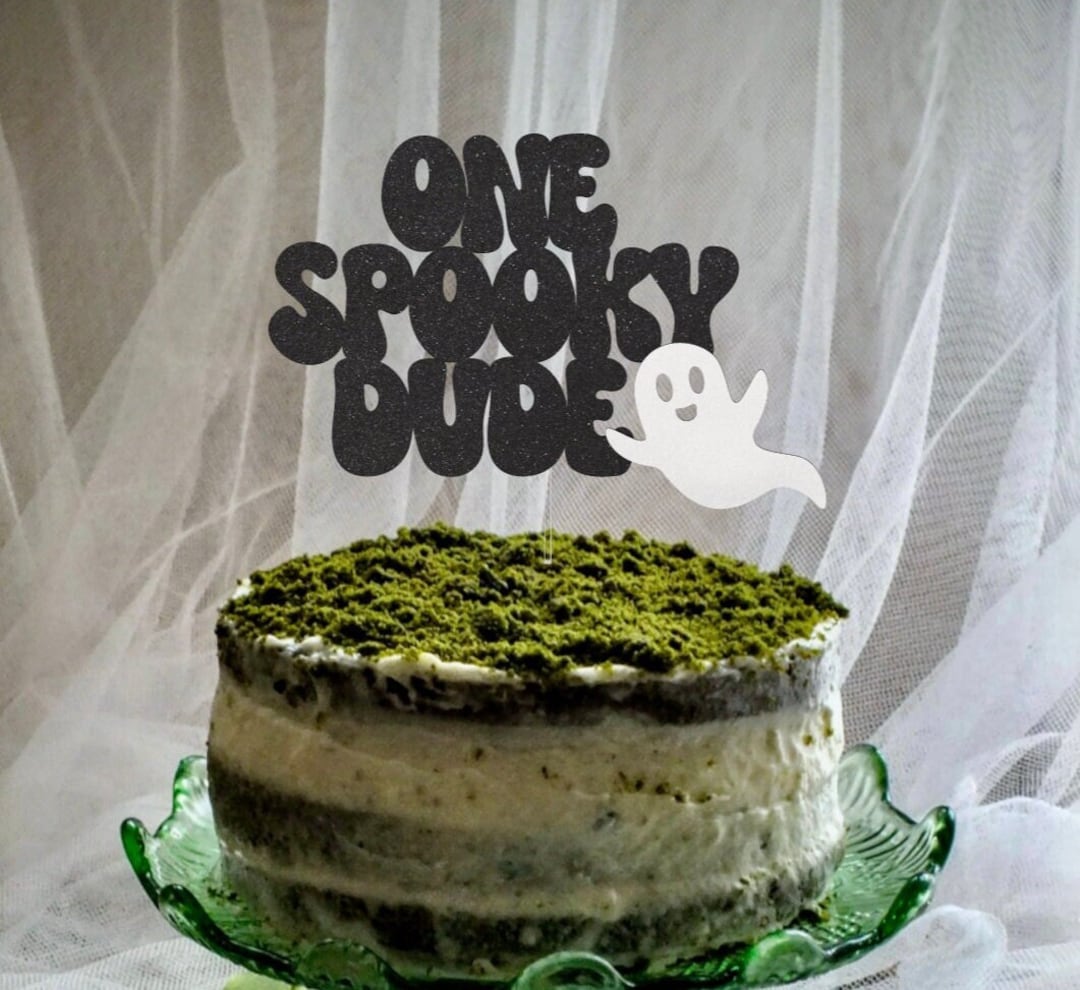 One Spooky Dude Cake Topper Halloween Cake Topper Cake Topper Spooky ...