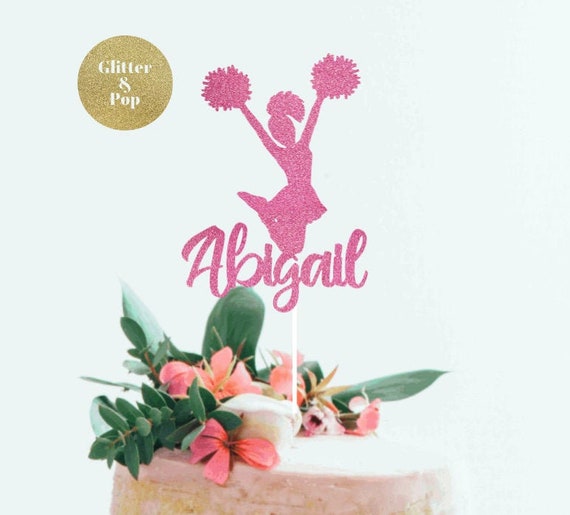 Can Be Personalized Cheerleader Cake Topper Paper & Party Supplies ...