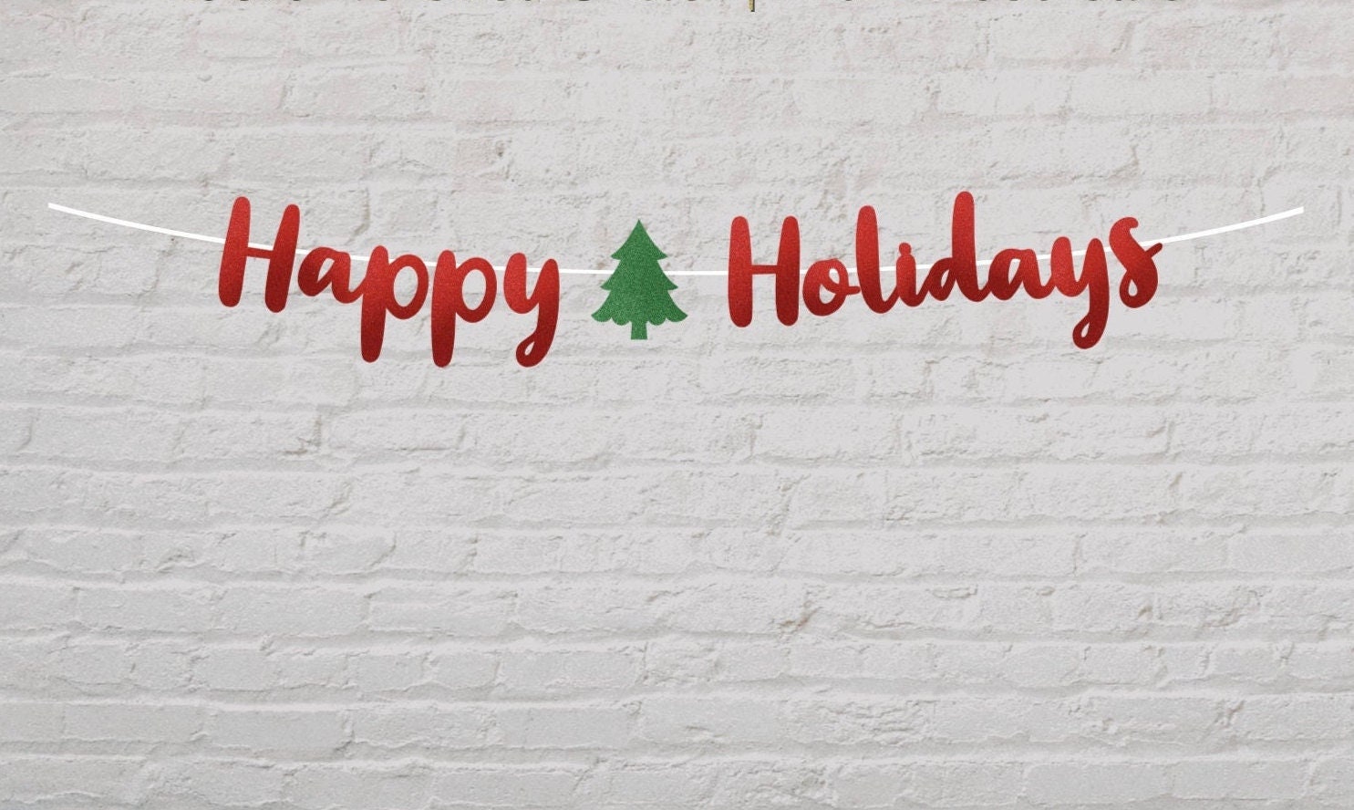 Merry Christmas And Happy Holidays Banner