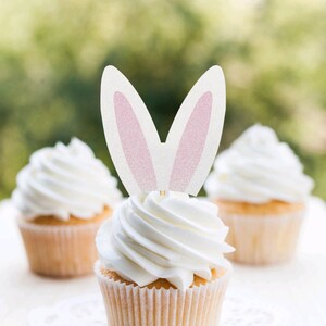 Bunny Ear Cupcake Toppers Bunny Ears Cupcakes Bunny Cupcakes Rabbit ...
