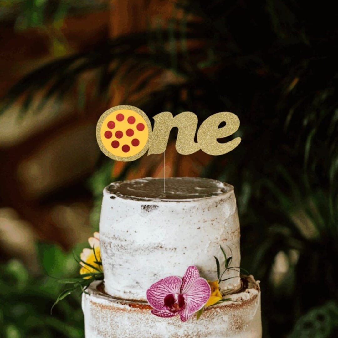First Birthday Pizza Cake Topper 1st Birthday Pizza Party Pizza Themed ...