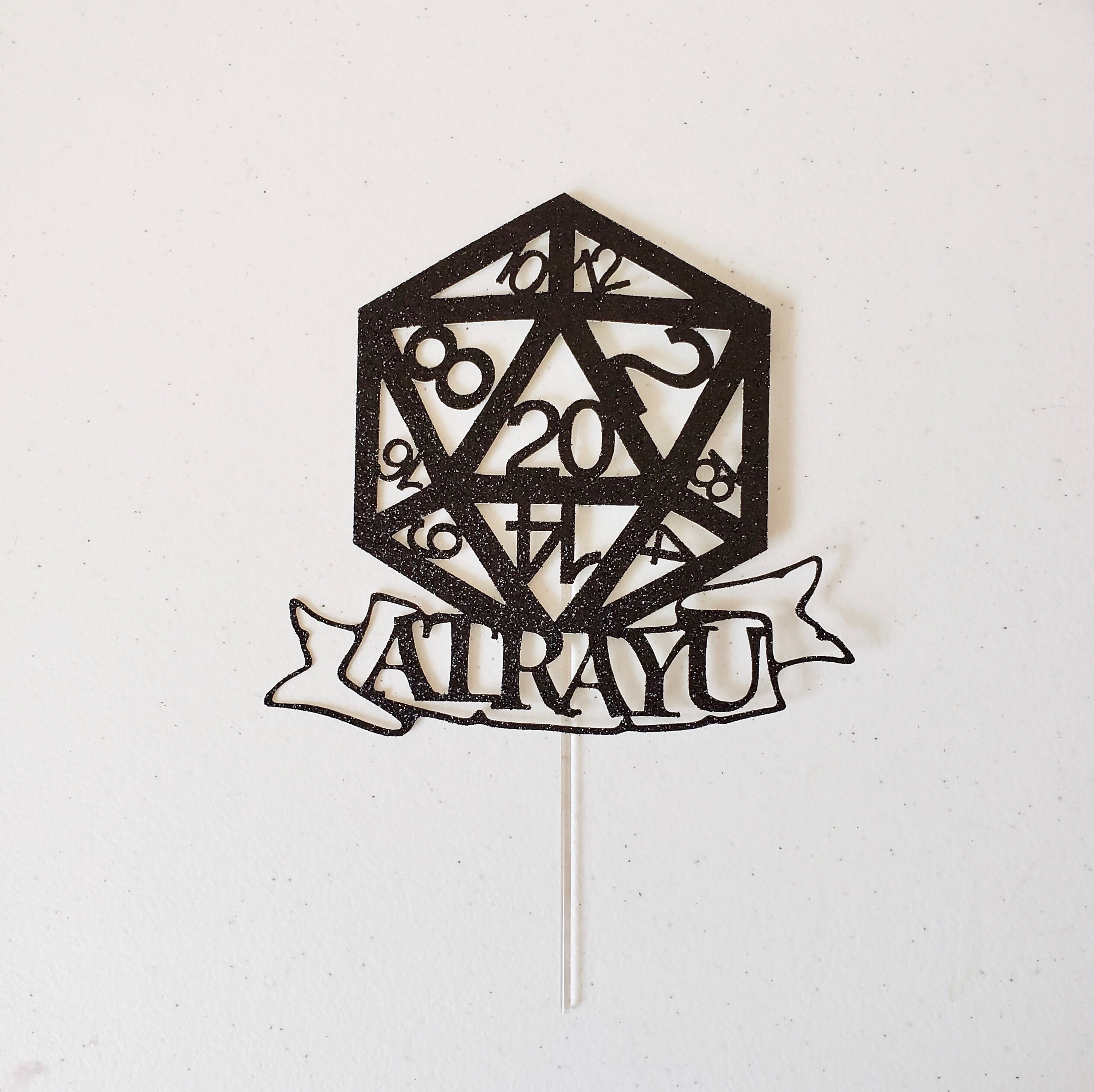 Custom Dungeons and Dragons Cake Topper D20 Cake Topper - Etsy UK