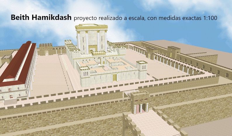 The Second Holy Temple in Jerusalem / Beit Hamikdash or House of Prayer ...