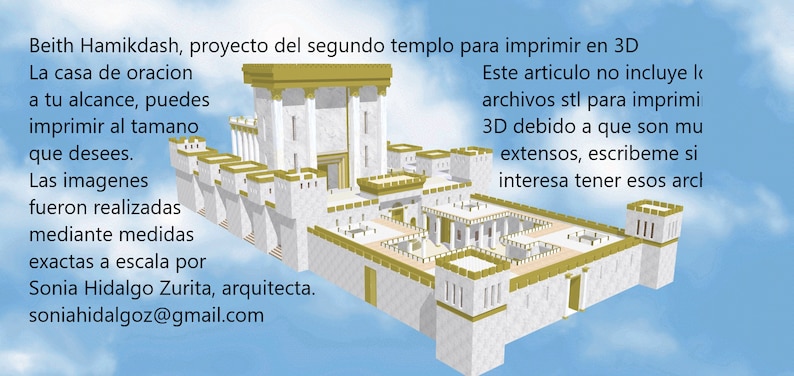 The Second Holy Temple in Jerusalem / Beit Hamikdash or House of Prayer ...