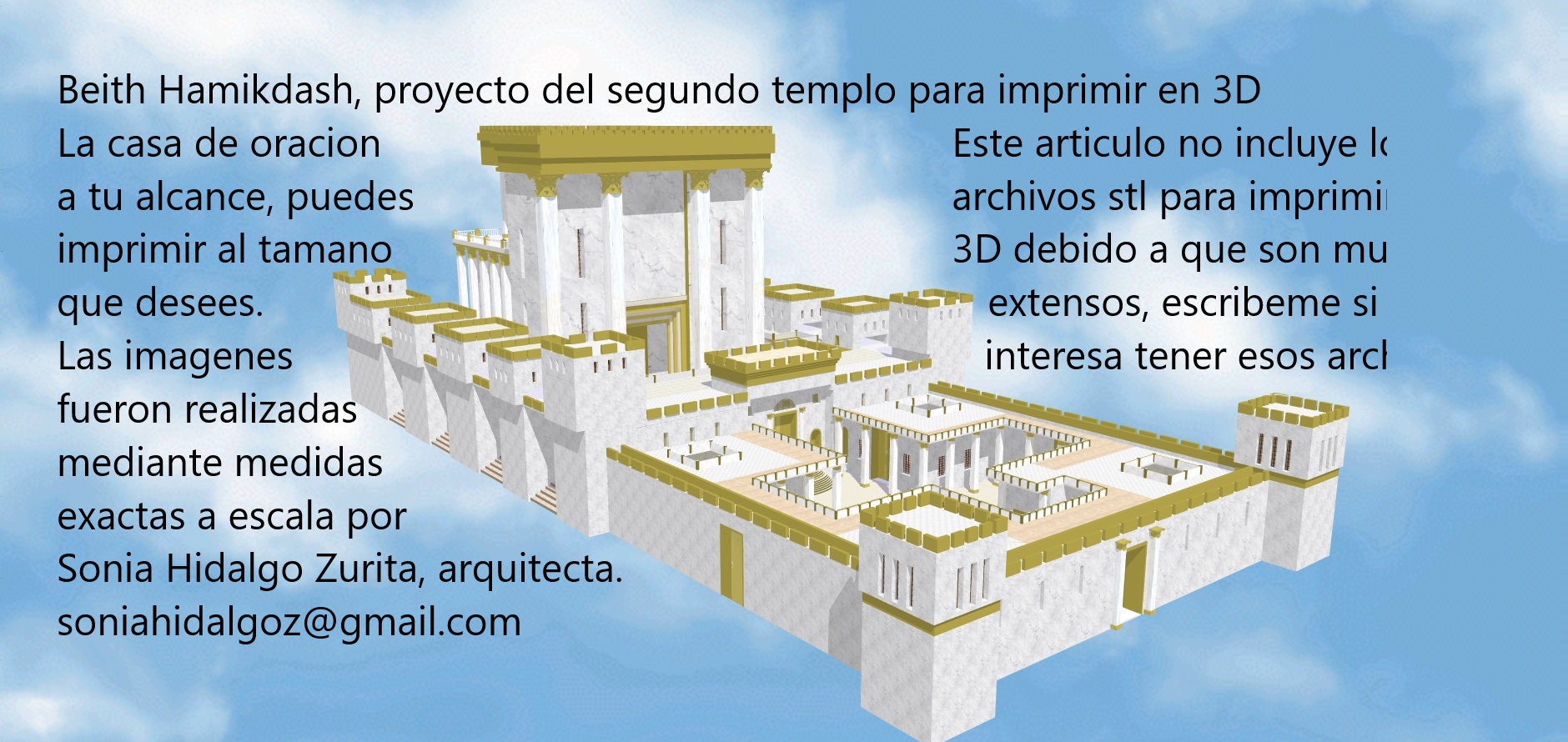 The Second Holy Temple in Jerusalem / Beit Hamikdash or House of Prayer ...