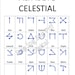 Celestial Alphabet/ Ancient Celestial Alphabets/ Esoteric Alphabet ...