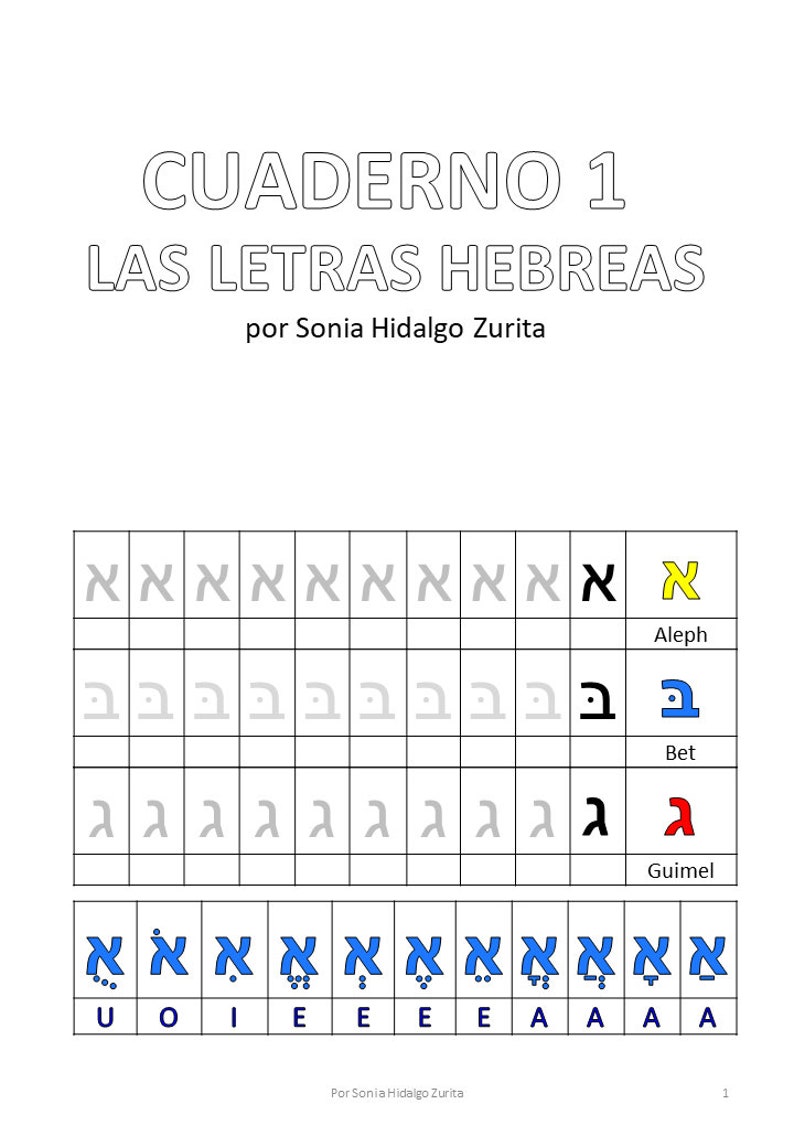 1 Notebook to Learn to Write Hebrew / Learn Hebrew Letters Easily and ...