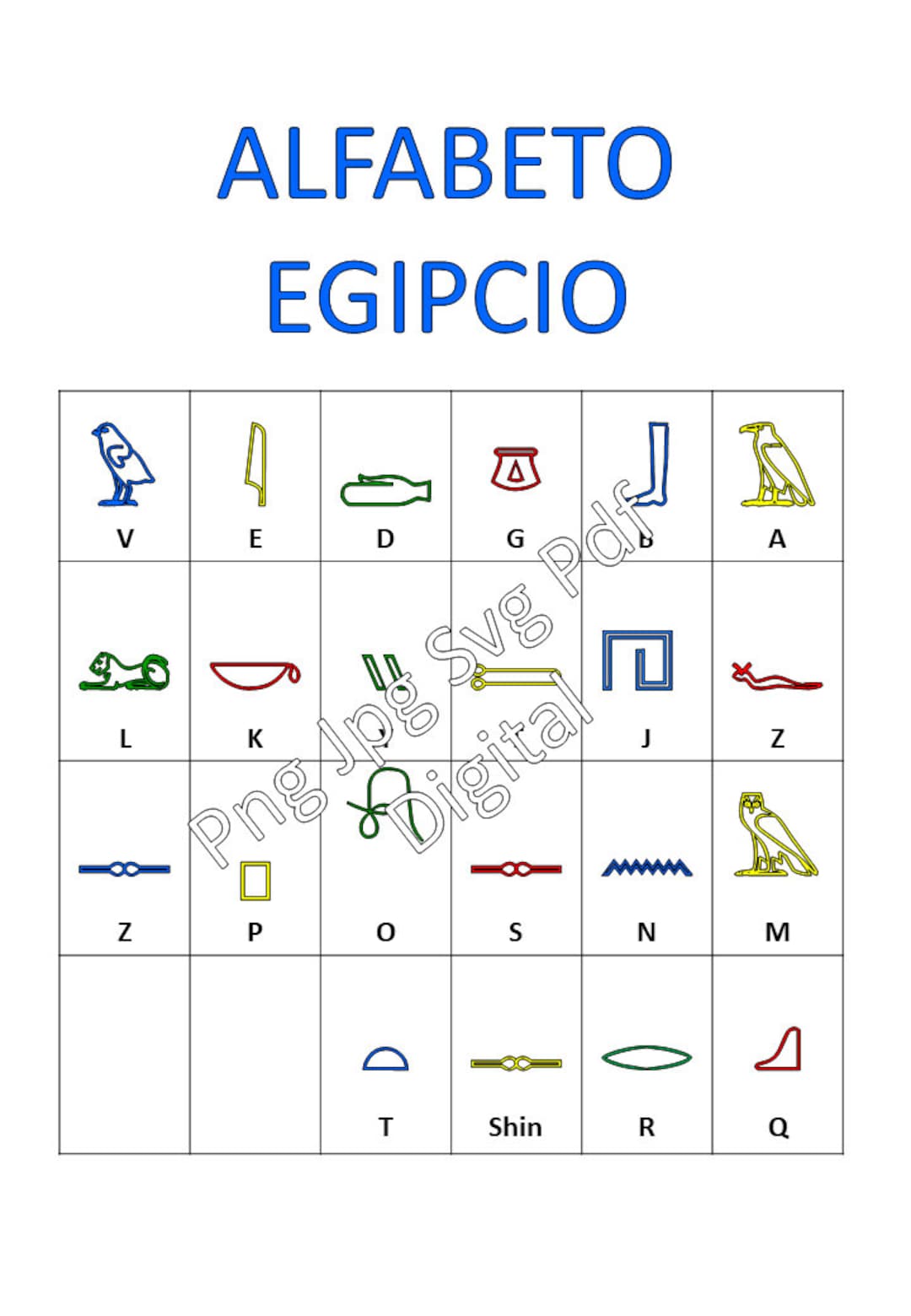 Egyptian Alphabet/ Ancient Ancestral Alphabets/ Esoteric Alphabet ...