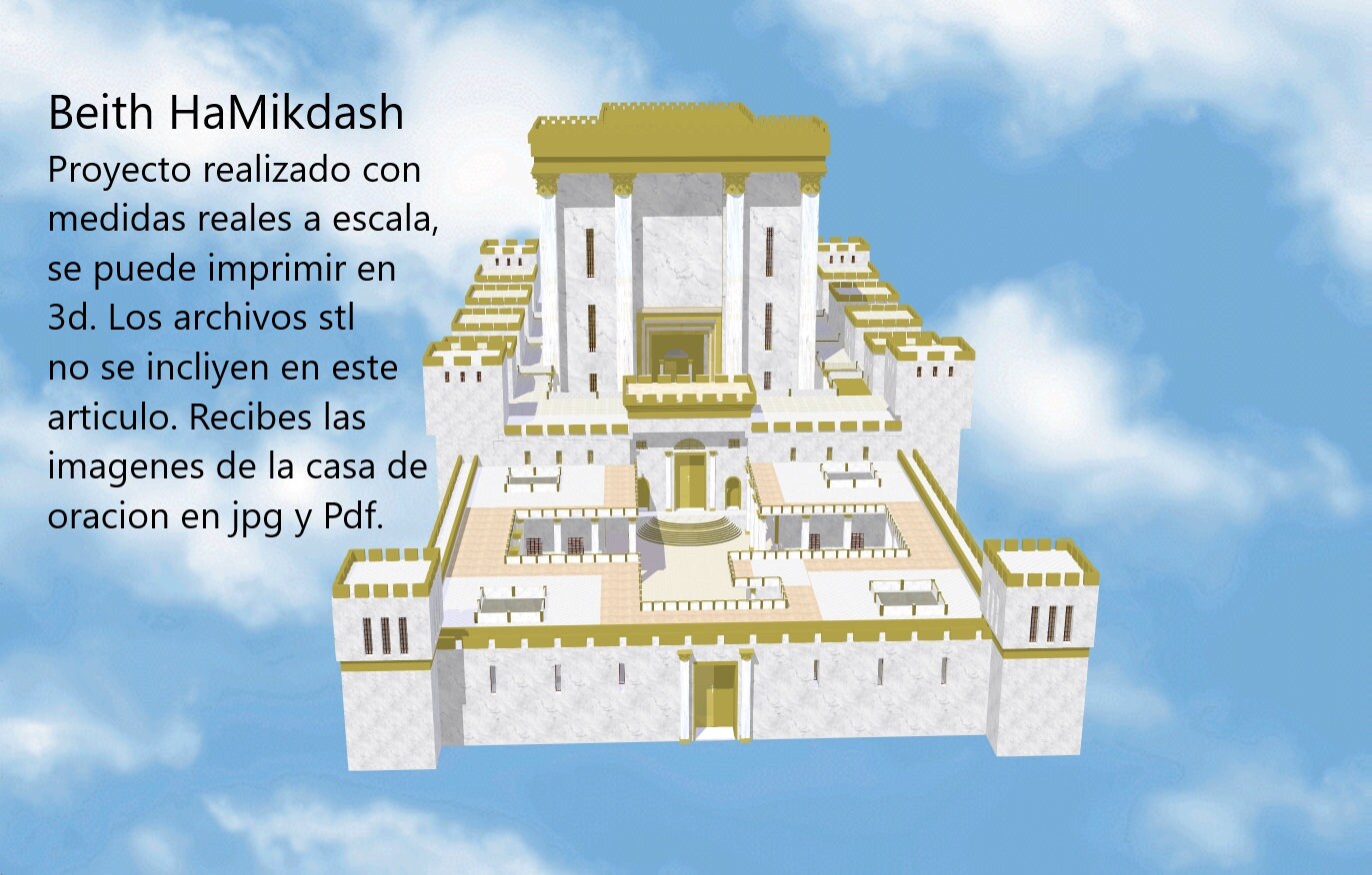 The Second Holy Temple in Jerusalem / Beit Hamikdash or House of Prayer ...