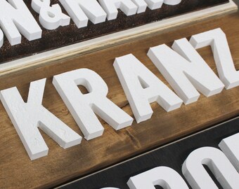 Raised Letters Sign - Etsy