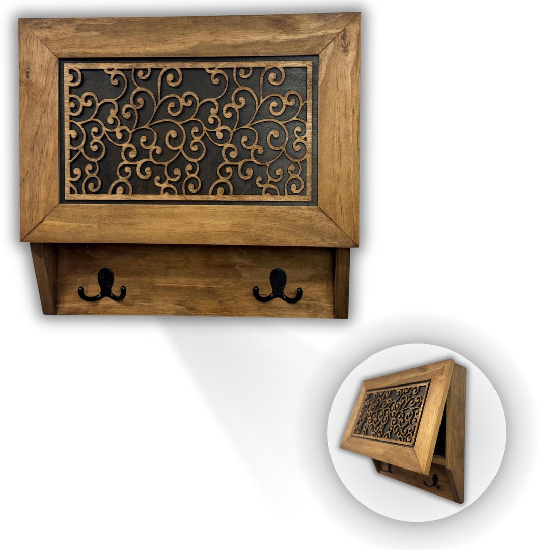 Enchanted Vine Hidden Gun Safe Wall Decor – Concealed Pistol Storage ...
