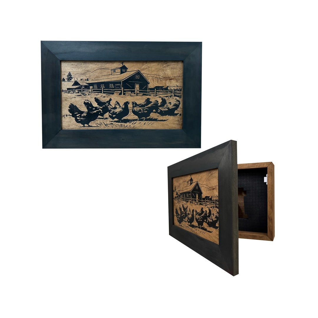 Hidden Gun Storage Cabinet - Chicken Farm Concealed Gun Safe by ...