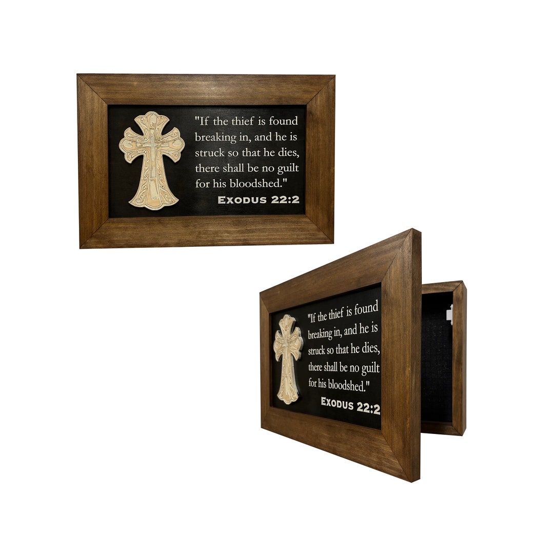 Bellewood Designs Decorative Gun Cabinet Wall-mounted & Secure With a ...