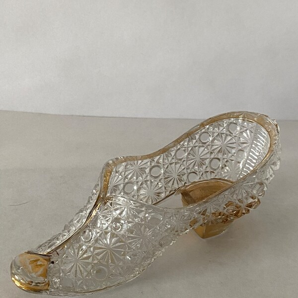 Vintage Glass Shoe - Etsy