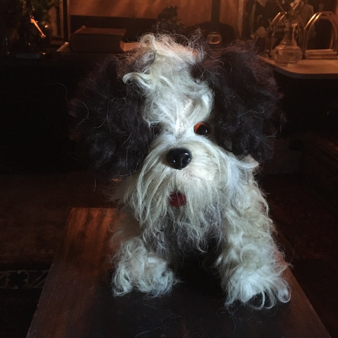 Collectible 50's Rare Stuffed Animal Vintage Seated Curly Haired ...