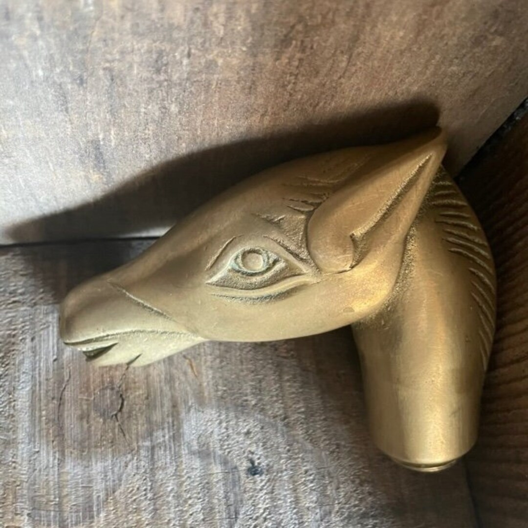Vintage Solid Brass Horse Head Cane Topper Finial - Etsy
